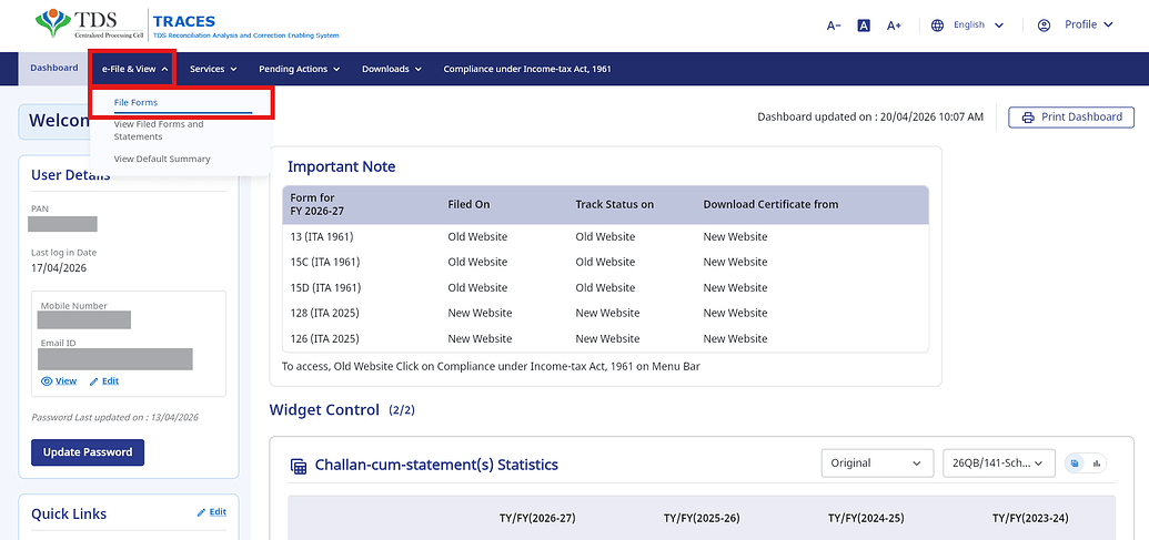 How to file Form 128 for lower or nil TDS certificate on TRACES Portal ...